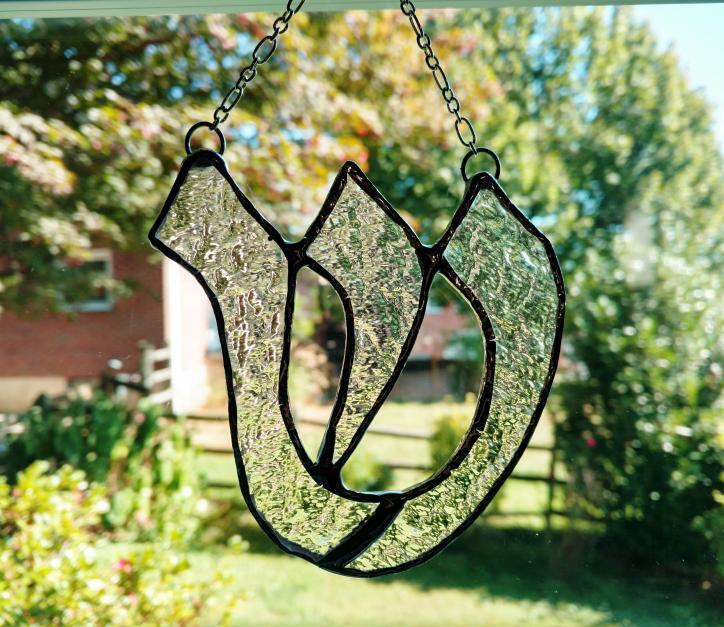 Stained Glass Shin Letter Suncatcher, Hebrew Shin, Hanukkah Gift ...
